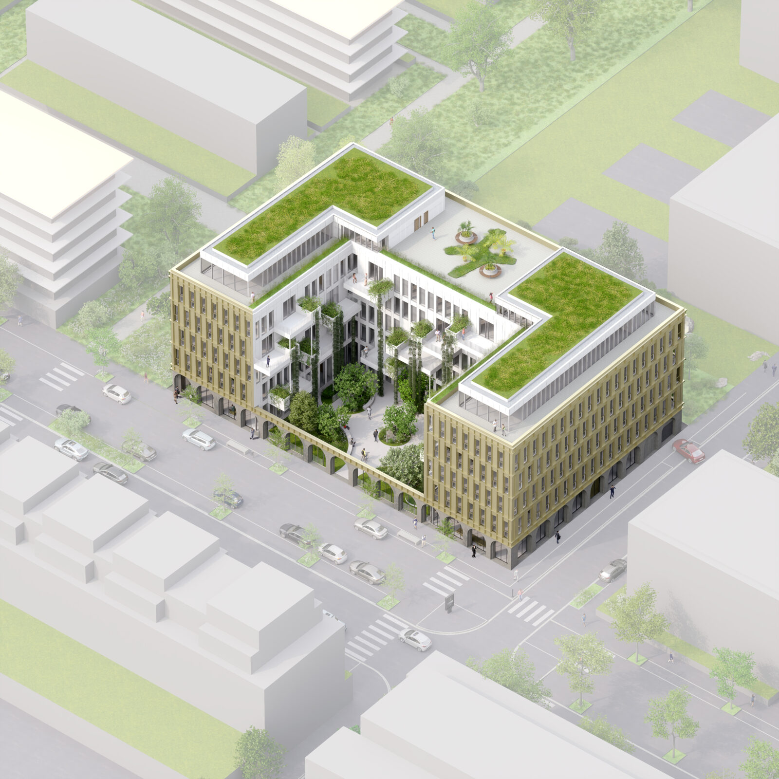 Immeuble de bureaux « le carré vert » - Un projet LA/BA Architectes